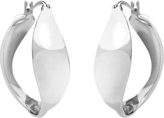 Breil TJ3386 Collection B WHISPER, boucles doreilles pour femme en acier, couleur argent, taille Big avec sans pierres