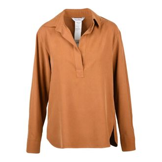 Max Mara Femme, Blouses et Chemises, Brun, Taille: 38 FR Blusa