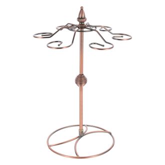 OSALADI Weinglashalter aus Rostfreiem Eisen H&auml;ngender Kelchst&auml;nder f&uuml;r 6 Gl&auml;ser Platzsparend f&uuml;r K&uuml;che und Bar