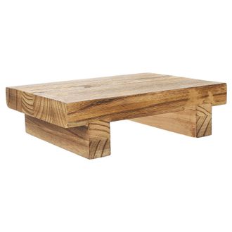 Aboofan VILLFUL Vintage Holz Hocker mit Stauraum Kleiner Massivholz Beistelltisch und Pflanzenhocker Minimalistisches Design f&uuml;r Wohnzimmer Balkon Schlafzimme