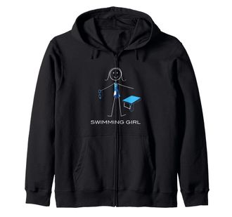 Whyitsme Design Lustige Frauen Schwimmen, Schwimmen, M&auml;dchen Schwimmer Kapuzenjacke