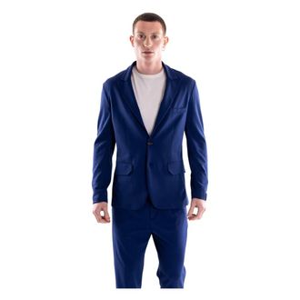 Paolo Pecora Jersey-Sakko mit Einreiher - - Jackets - Herren - Blau - L
