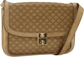 Celine Sac bandouli&egrave;re vintage doccasion - Femme - Pre-owned - Beige - Taille: ONE Size