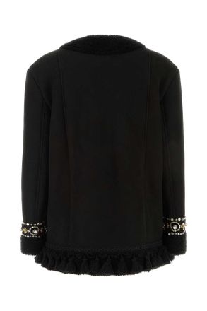 Valentino Garavani Pelliccia Coat - Black