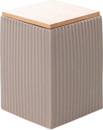 Villa D'Este Home Tivoli Vorratsdose gro&szlig; 1080ml Steinzeug Deckel Bambus Modern