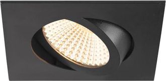 SLV NEW TRIA 68, Deckeneinbauleuchte, 3000K, 60°, IP 20, quadratisch, schwarz