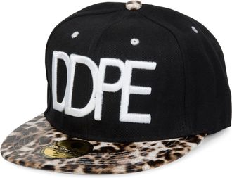 styleBREAKER Snapback Cap DDPE im Leo Design mit Schlangen Pr&auml;gung, Baseball Cap, verstellbar, Unisex 04023034, Farbe:Schwarz-Wei&szlig;