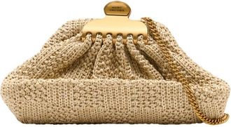 Marc Jacobs Femme, Sacs, Beige, Taille: ONE Size The Summer Woven Glam Small Clutch