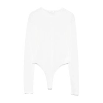 Wardrobe.NYC Polka Dot Bodysuit - - Tops - Damen - Wei&szlig; - XS