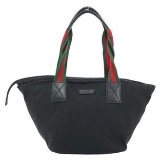 Gucci Sac &agrave; main en toile Pre-owned - Femme - Pre-owned - Noir - Taille: ONE Size