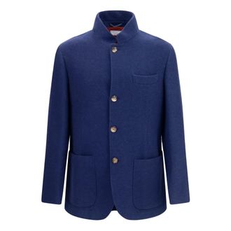 Brunello Cucinelli Kaschmirjacke - - Jackets - Herren - Blau - L