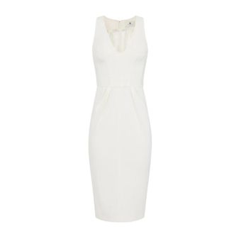 Elisabetta Franchi Leichtes Cr&ecirc;pe-Kleid - - Dresses - Damen - Beige - L