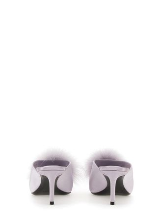 Saint Laurent Mae Mule - Purple