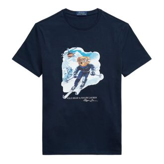 Polo Ralph Lauren Homme, Tops, Bleu, Taille: S Active Bear T-Shirt