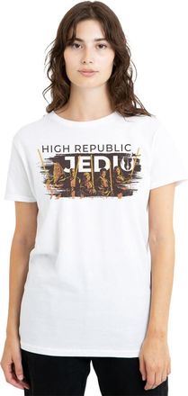 Star Wars The Acolyte High Republic Jedi Ink Group Ladies T Shirt, White, XX-Large