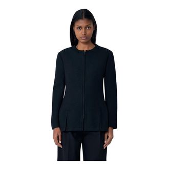 Yohji Yamamoto Wool Slim Jacket - - Jackets - Damen - Schwarzk - S