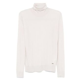 Brioni Homme, Pulls, Beige, Taille: 3XL Pull Luxueux en Cachemire et Soie