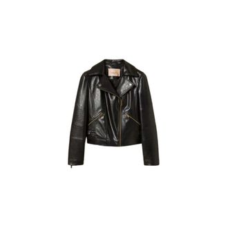 Twinset Moderne Bikerjacke aus Lederimitat - - Jackets - Damen - Schwarzk - XS