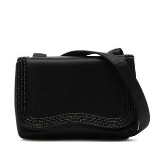 Chanel Pre-owned Satin Beaded Flap Crossbody - - Pre-owned - Damen - Schwarzk - ONE SIZE