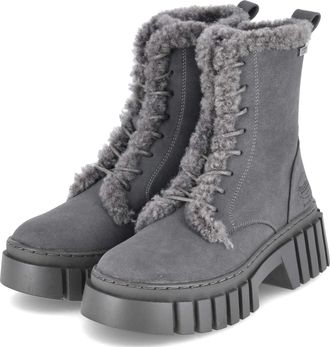 Dockers by Gerli 51PL306810220 Schn&uuml;rstiefel Synthetik Damen in grau - Gr. 38