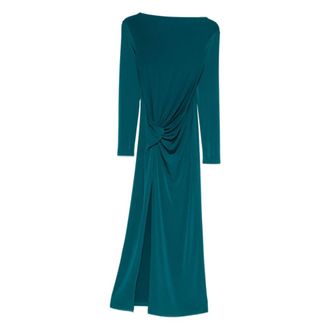 Patrizia Pepe Femme, Robes, Vert, Taille: 36 FR Robe longue drap&eacute;e
