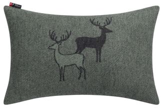 David Fussenegger Kissenh&uuml;lle Silvretta Hirschrudel 40 x 60 cm Efeu