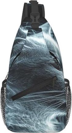 Generic Smoky Cat Sac &agrave; bandouli&egrave;re de voyage pour homme Sac &agrave; dos de randonn&eacute;e