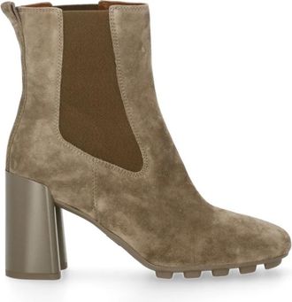 Hogan Femme, Chaussures, Beige, Taille: 37 1/2 EU H695 Chelsea Bottes