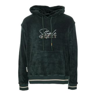 Autry Homme, Sweatshirts et sweats à capuche, Vert, Taille: L SweaT-shirt à capuche Frotee