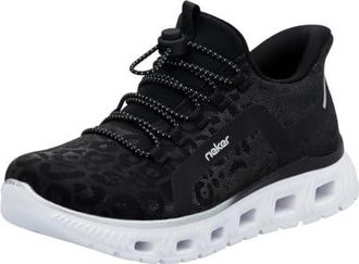 Rieker Baskets Basses pour Femme M6066 - Noir - Pointure 38 EU, Noir, 38 EU