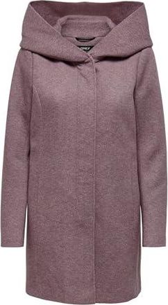 Only Femme Onlbase Faux Leather Skirt Otw Noos Jacket, Rose Brown/Detail:melange, S EU