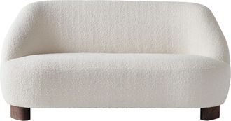 & Tradition Canap&eacute; 2 places Margas LC3, pi&egrave;tement noyer & Tradition