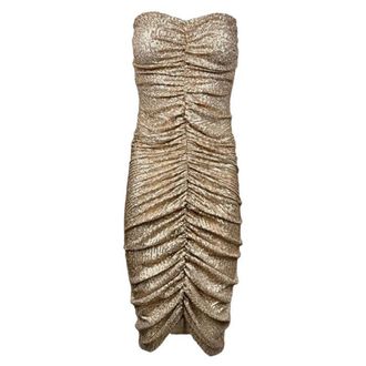 Norma Kamali Funkelndes tr&auml;gerloses Kleid - - Dresses - Damen - Rosa - S