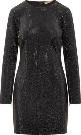 Michael Kors Femme, Robes, Noir, Taille: 36 FR Embellished Scuba Mini Dress
