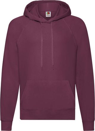 Fruit Of The Loom Lightweight Hooded Sweat - Farbe: Burgundy - Gr&ouml;&szlig;e: XXL