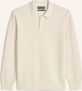 Marc O'Polo Marc Opolo Strick-Poloshirt grau