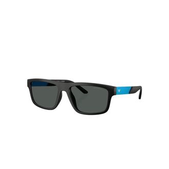 Emporio Armani Homme, Accessoires, Noir, Taille: 57 MM Rectangle Lunettes de soleil