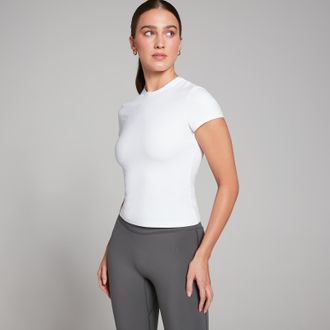 MyProtein Damen Tempo Body Fit Kurzarm-T-Shirt - Weiß - XXS