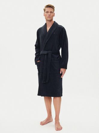 Tommy Hilfiger Bademantel Icon Bathrobe 2S87905539 Dunkelblau