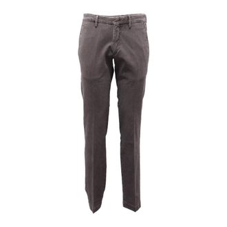 Michael Coal Slim Fit Baumwollhose - - Trousers - Herren - Braun - W30