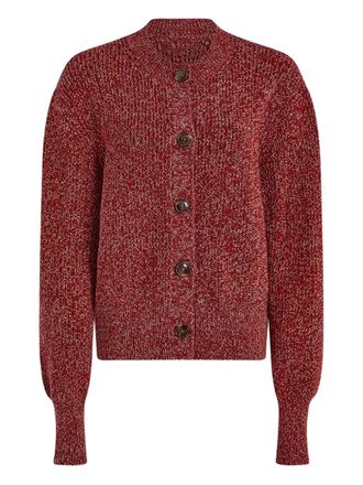 Varley cardigan côtelé moucheté - Rouge