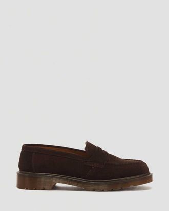Dr. Martens Delapre Penny Repello Calf Wildleder Loafer in Braun, Gr&ouml;&szlig;e: 36