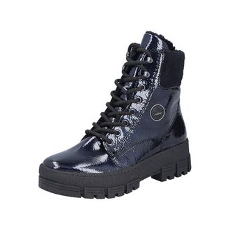 Rieker Bottines de motard Y0220 pour femme, bleues, 41 EU, bleu, 41 EU
