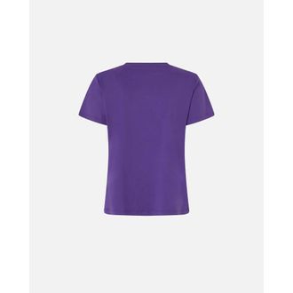 Pinko Kurz&auml;rmeliges Baumwoll-T-Shirt - - Tops - Damen - Lila - S