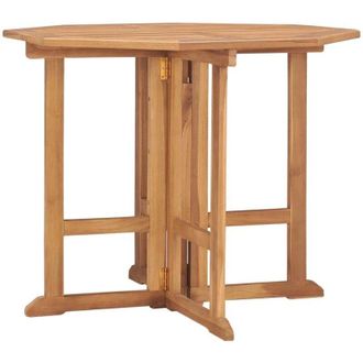 vidaXL vidaXL Klappbarer Garten-Esstisch 90x90x75 cm Massivholz Teak