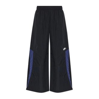 Nike Femme, Pantalons, Bleu, Taille: 36 FR Pantalon Tiss&eacute; &agrave; Jambes Larges