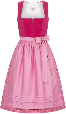 N&uuml;bler Dirndl N&Uuml;BLER Dirndl Midi Karla, Damen, Gr. 30, EURO, rosa, Obermaterial: 90% Polyamid PA. 10% Viskose CV., Kleider, Topseller