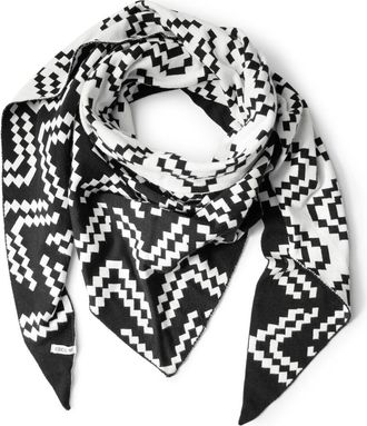 Cecil Damen B572505 EOS_Knit AOP Triangle Cloth, Black, A