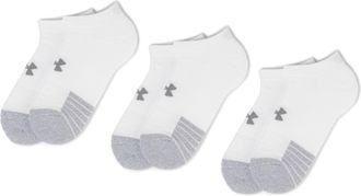 Under Armour Kurze Socken Under Armour Heatgear No Show Sock 1346755-100 Weiß