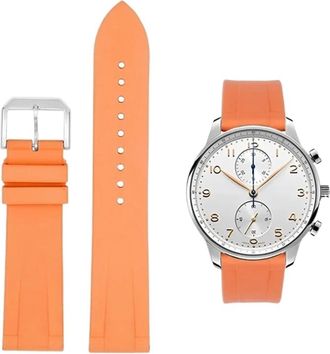 Generic Fluorkautschuk-Uhrenarmband f&uuml;r Pilot Portofino Band f&uuml;r Armband Schnellverschlussarmband 20mm 22mm